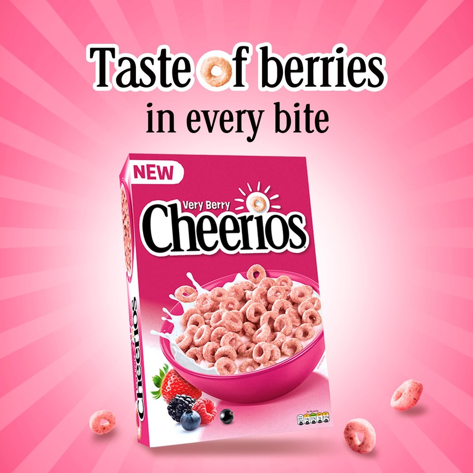 Nestle Cheerios Very Berry Multigrain Breakfast Cereal - Morrisons ...