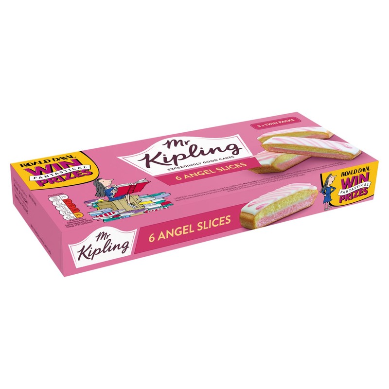 Mr Kipling Angel Slices Cakes Multipack Snack 3x2pk - Morrisons Online ...