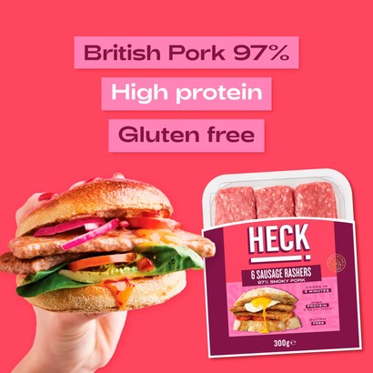 Heck Pork Sausage Rashers - Morrisons Online Groceries & Offers
