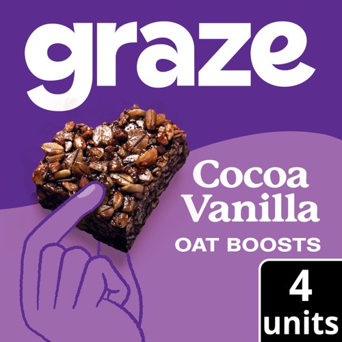 Graze Cocoa & Vanilla Oat Boost Flapjack Snack Bars 4 x 30g - Morrisons ...