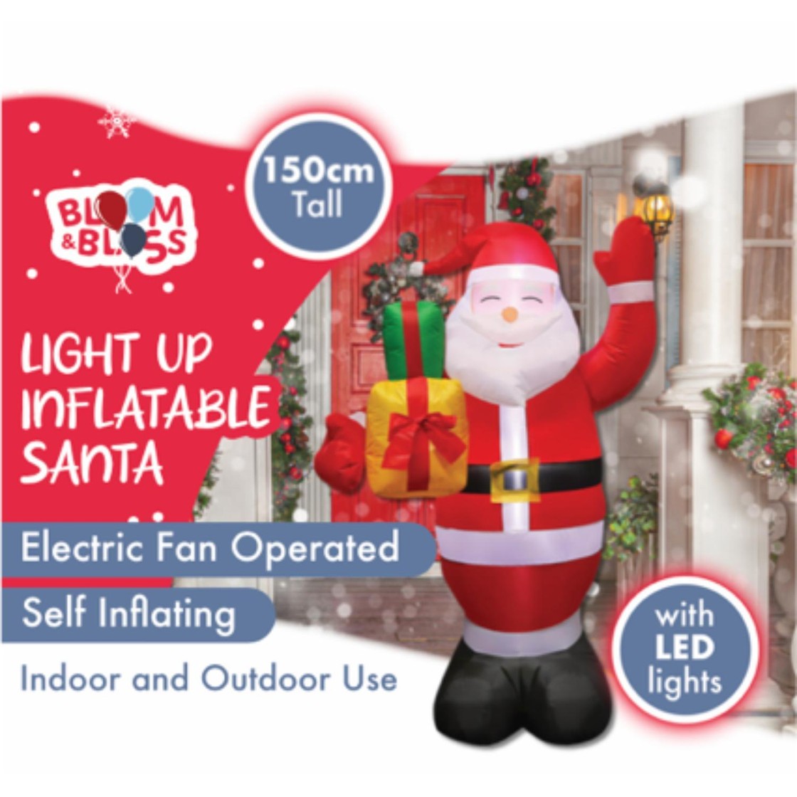 Light up Inflatable Santa - Morrisons Online Groceries & Offers