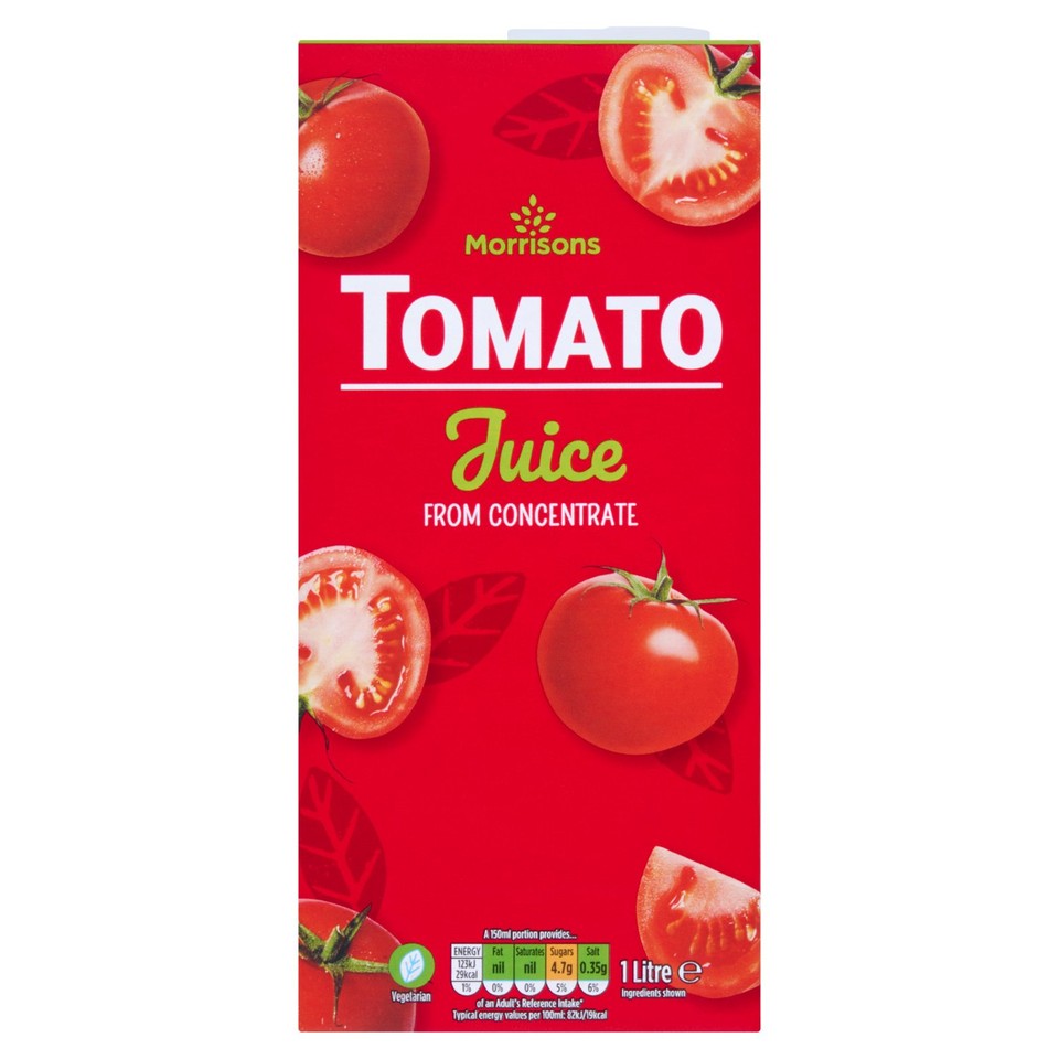 Morrisons Tomato Juice From Concentrate - Morrisons Online Groceries ...