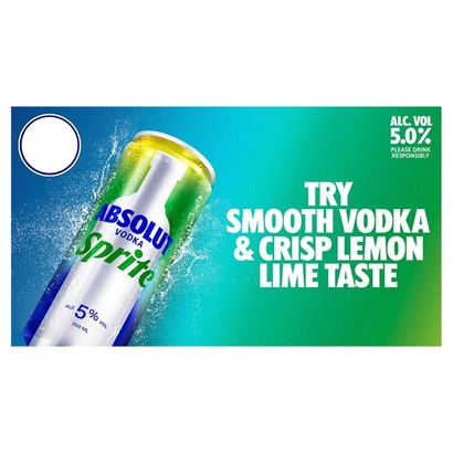 Absolut Vodka & Sprite - Morrisons Online Groceries & Offers