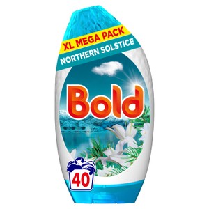 Bold 2in1 Laundry Washing Liquid Gel Northern Solstice 40 Washes ...