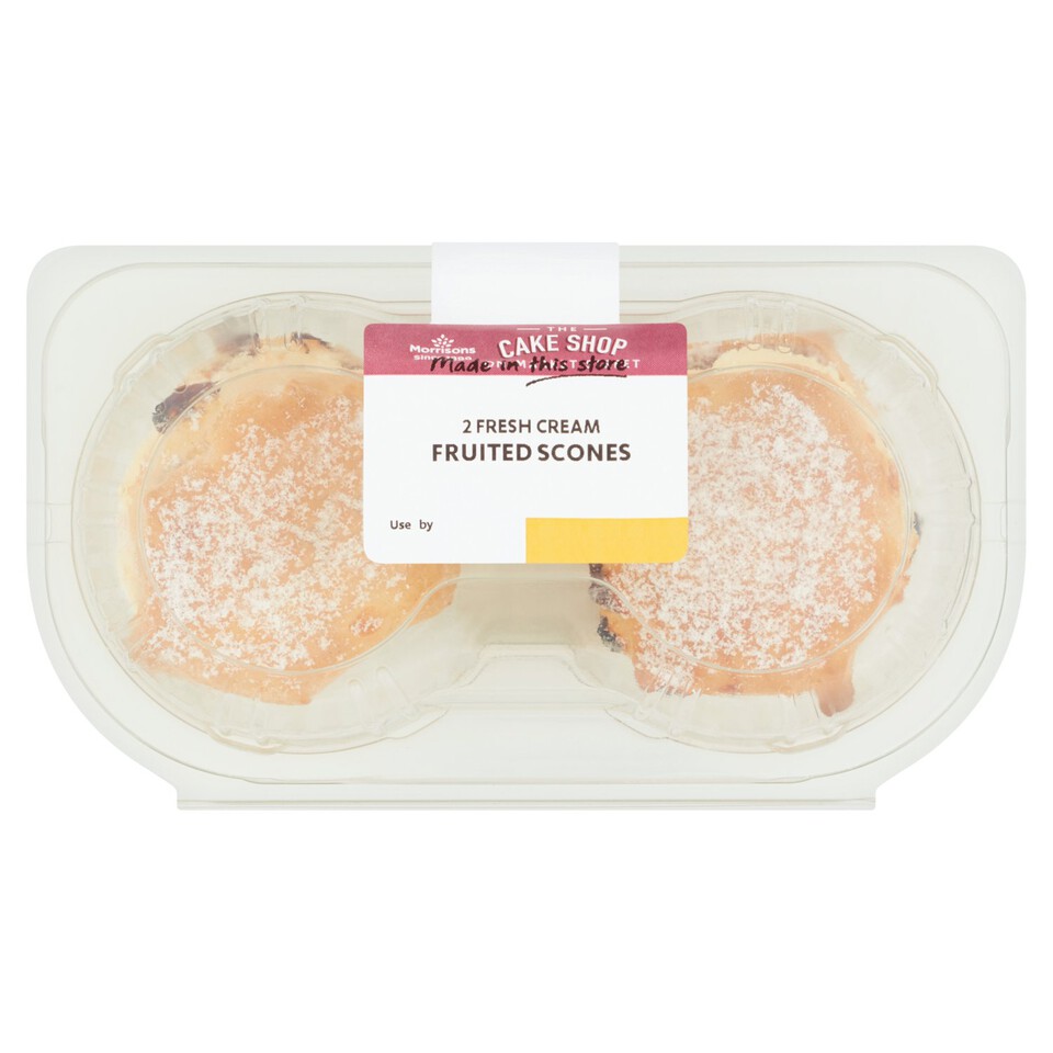Market Street Fresh Cream Fruited Scones - Morrisons Online Groceries ...