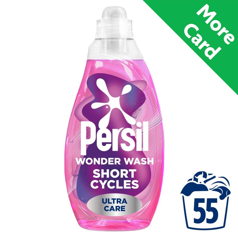 Persil Wonder Wash Bio Care Liquid Detergent Ultra Care Speed Clean 55 ...