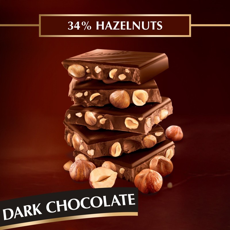 Lindt Dark Hazelnut Chocolate - Morrisons Online Groceries & Offers