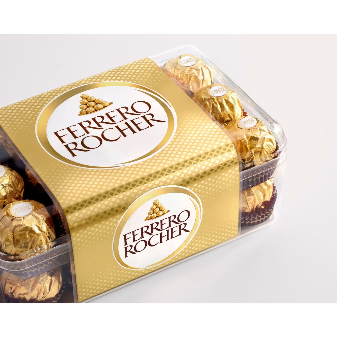 Ferrero Rocher Milk Chocolate Pralines Gift Box 30 Pieces - Morrisons ...