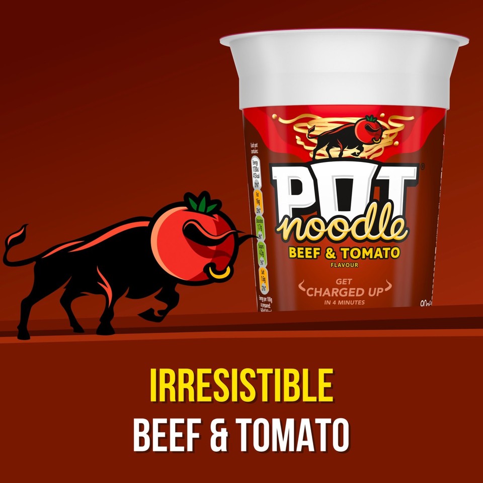 Pot Noodle Beef & Tomato Standard - Morrisons Online Groceries & Offers