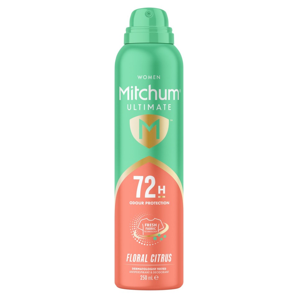 Mitchum Ultimate Floral Citrus Anti Perspirant & Deodorant Spray 250ml ...