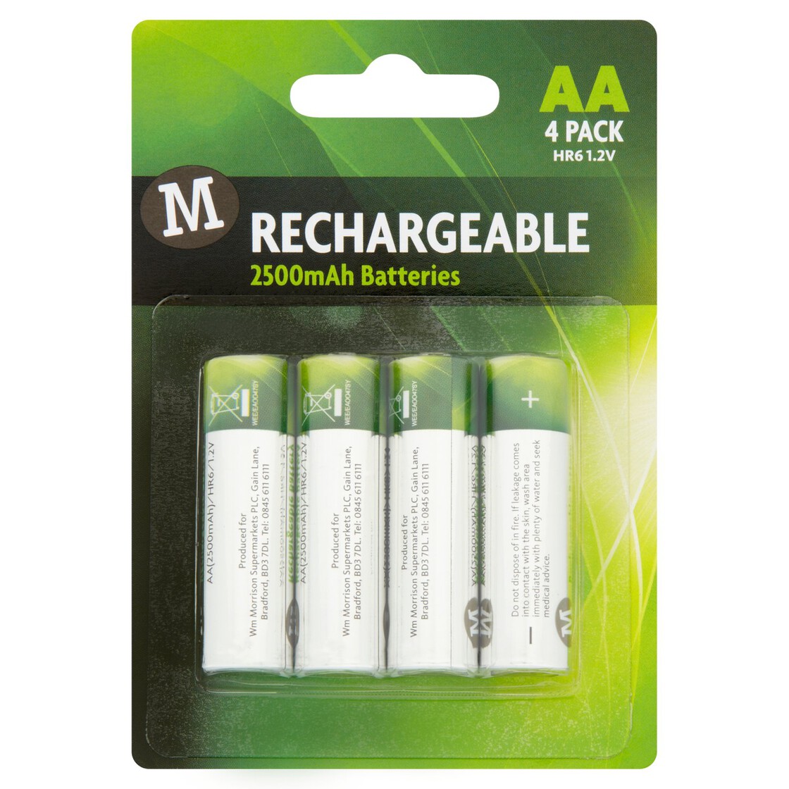 Morrisons Rechargeable Batteries AA - Morrisons Online Groceries & Offers