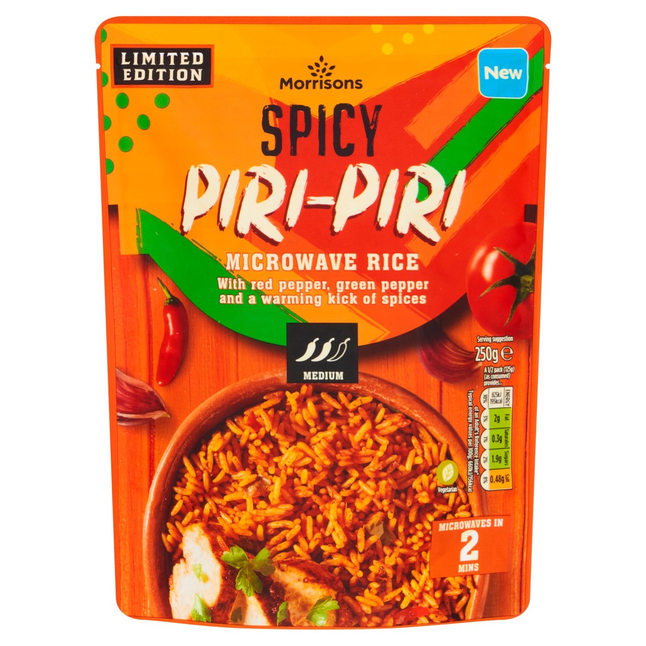 Morrisons Spicy Piri Piri Microwave Rice 250g - Morrisons Online ...