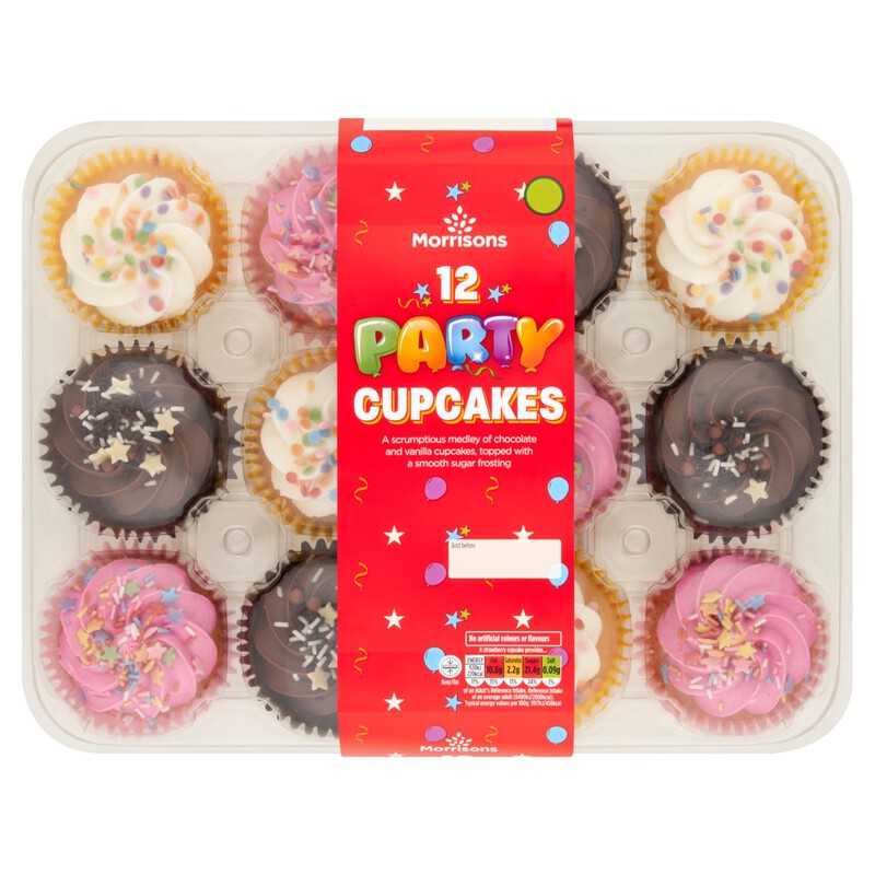 Morrisons 12 Party Cupcakes - Morrisons Online Groceries & Offers