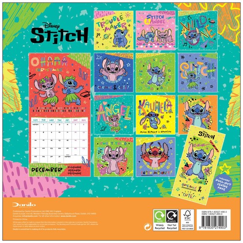 Disney Stitch Wall Calendar 2026 - Morrisons Online Groceries & Offers