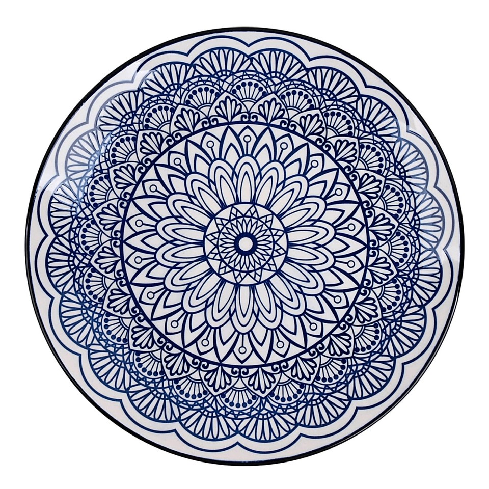 Morrisons Navy Tranquility Dinner Plate - Morrisons Online Groceries ...