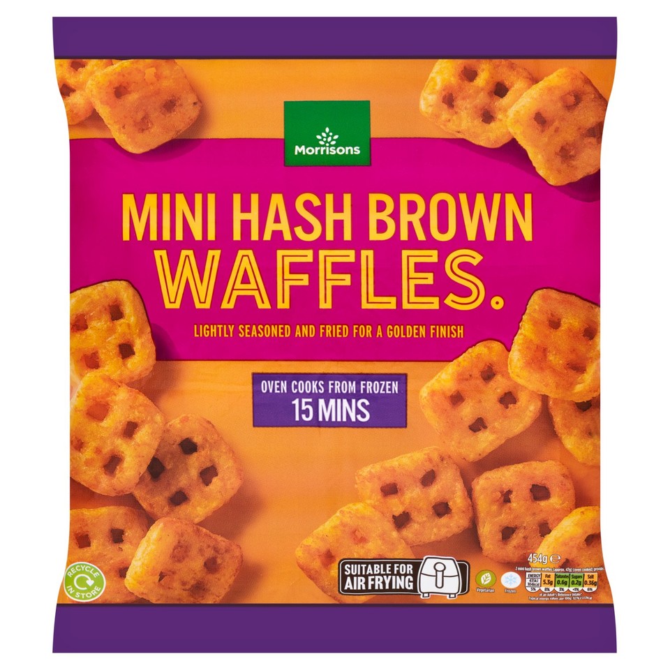 Morrisons Mini Hash Brown Waffles - Morrisons Online Groceries & Offers