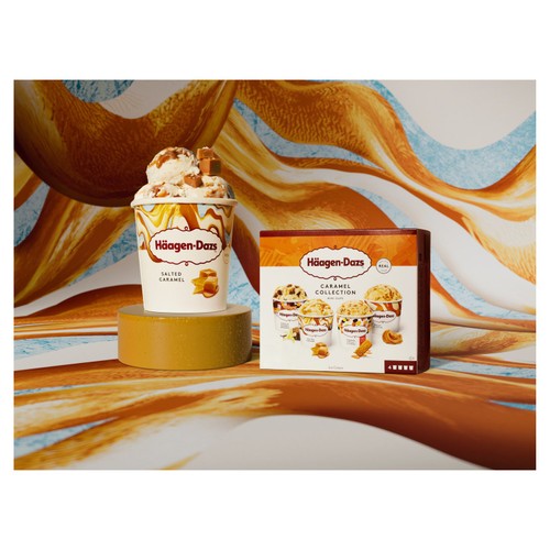 Haagen-Dazs Caramel Collection Ice Cream Mini Cups - Morrisons Online Groceries & Offers