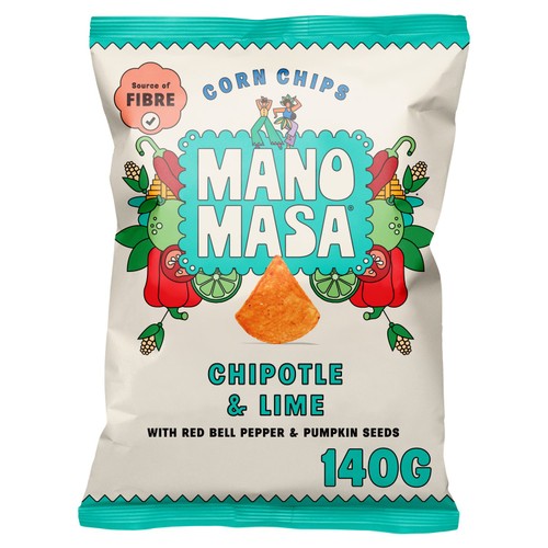 Manomasa Chipotle and Lime Sharing Tortilla Chips - Morrisons Online ...