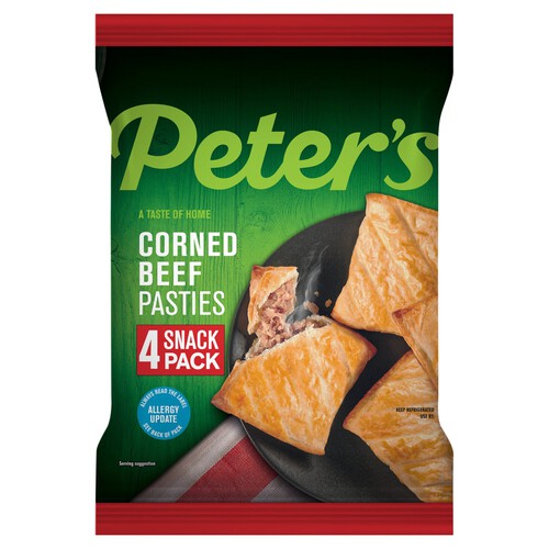 Peter's 4 Corned Beef Pasties 250g - Morrisons Online Groceries & Offers
