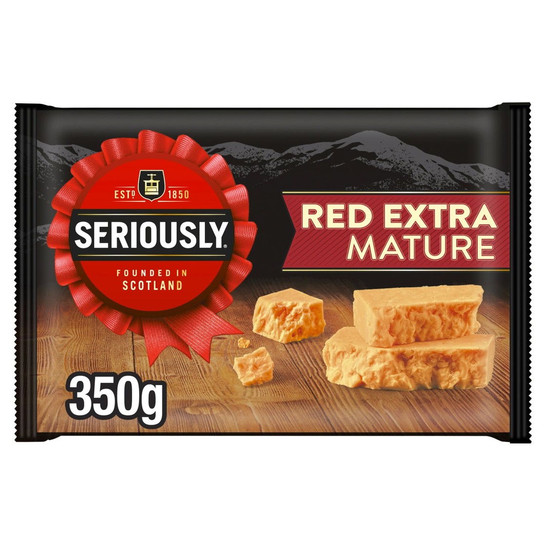 Seriously Strong Original Extra Mature Red Cheddar 350g - Morrisons ...