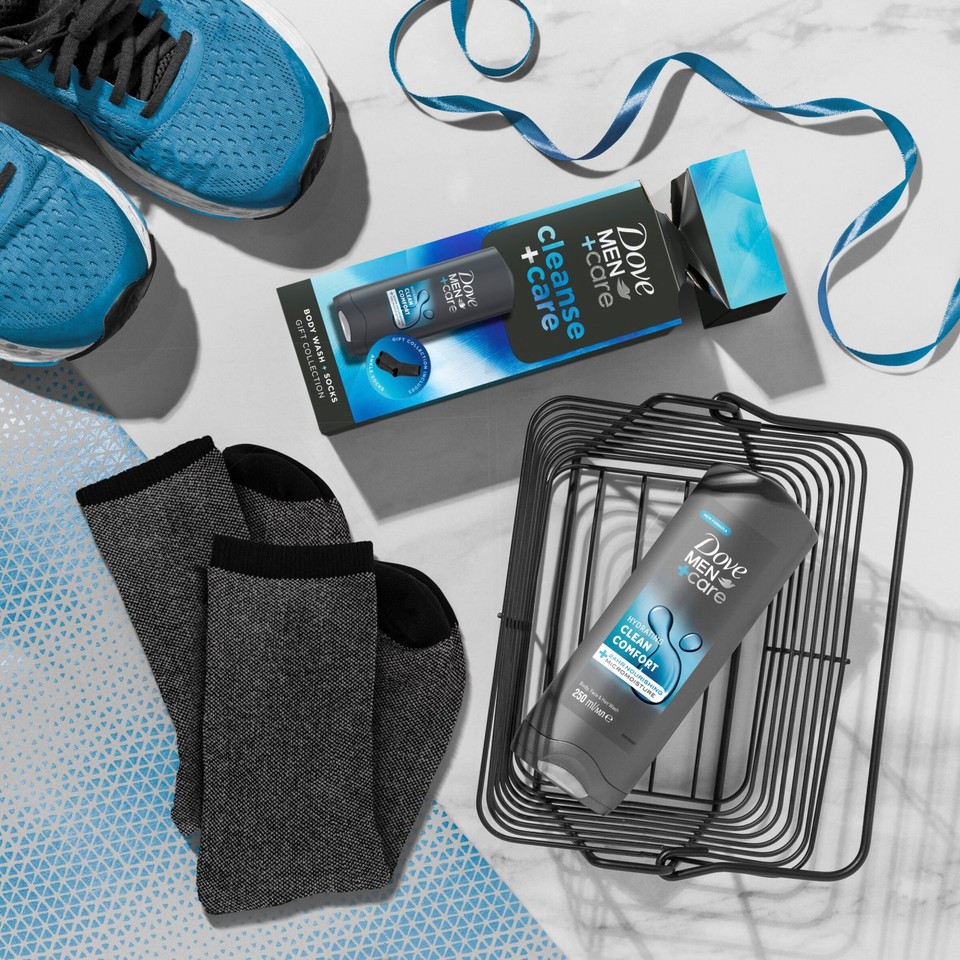 Dove Men Care Cleanse Care Bodywash And Socks Gift Set Cracker ...
