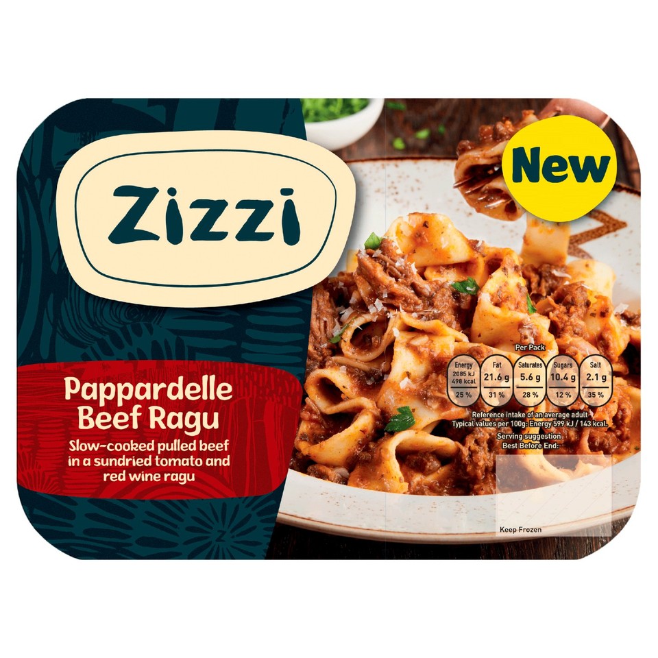 Zizzi Slow Cooked Beef Ragu Pappardelle 400g - Morrisons Online ...