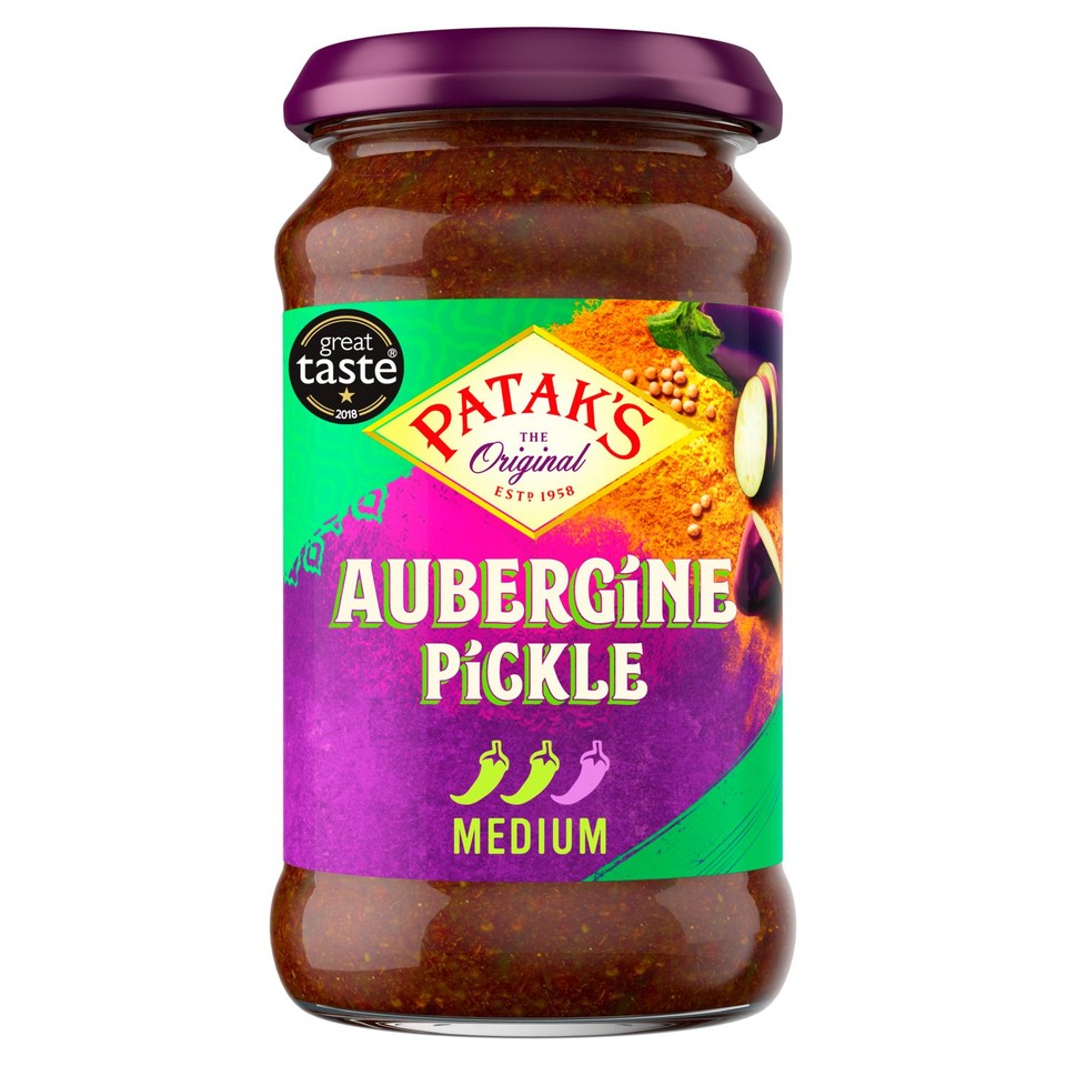 Patak's Authentic Aubergine Pickle 312g - Morrisons Online Groceries & Offers