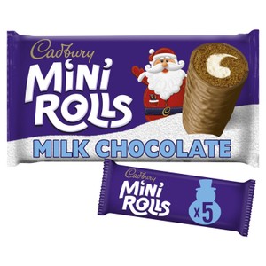 Cadbury Milk Chocolate Mini Rolls Cakes Multipack Snack 5pk - Morrisons ...