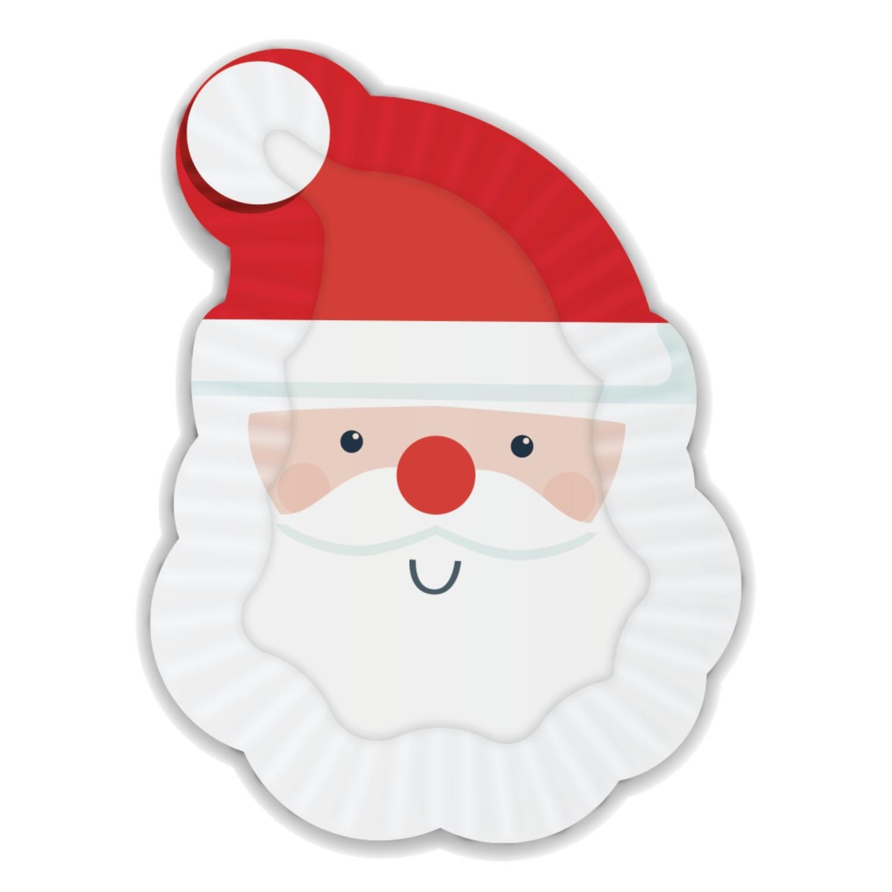 Nutmeg Home Santa Shape Paper Plates - Morrisons Online Groceries & Offers