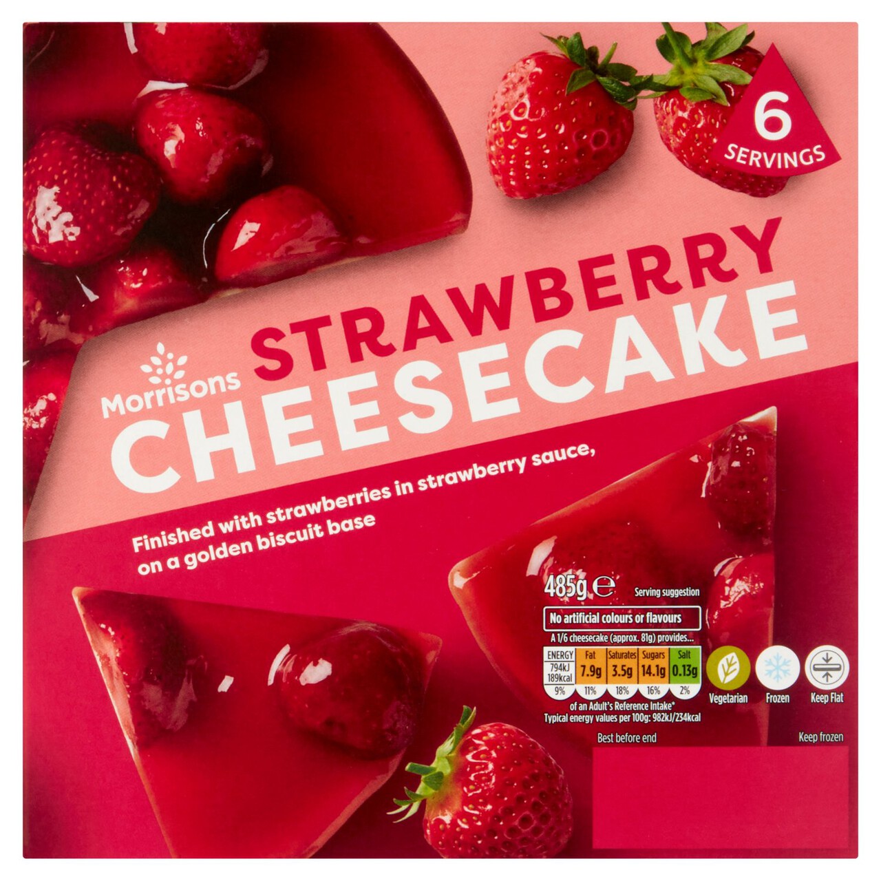 Morrisons Strawberry Cheesecake 485g - Morrisons Online Groceries & Offers