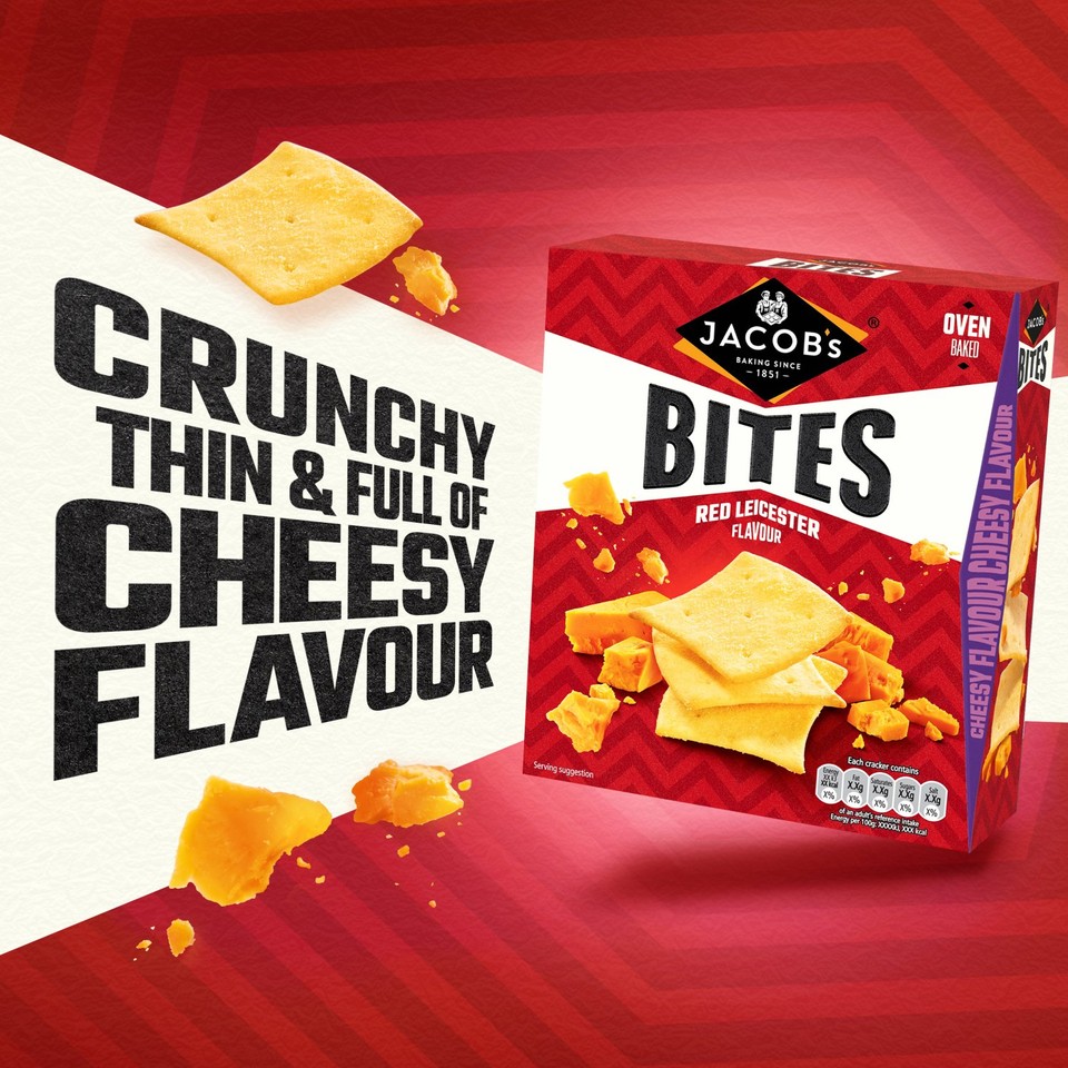Jacob's Bites Red Leicester Crackers - Morrisons Online Groceries & Offers