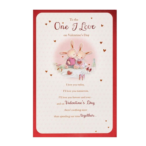 One I Love Cotton Tails Valentine's Day Card - Morrisons Online ...