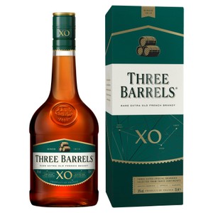 Three Barrels XO Rare Extra Old French Brandy 70CL - Morrisons Online ...