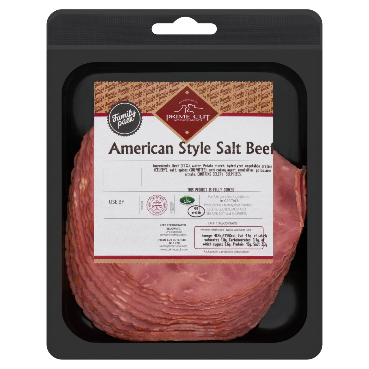 Prime Cut American Style Salt Beef Family Pack 220g - Morrisons Online ...