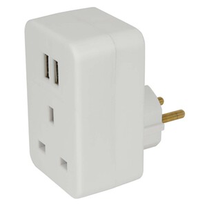 Morrisons USB / European Travel Plug Single - Morrisons Online ...