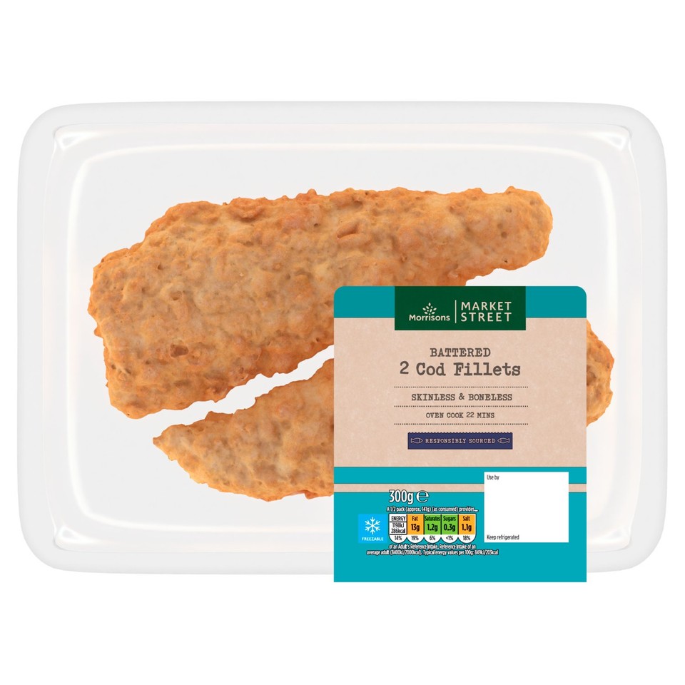 Morrisons Battered Cod Fillets - Morrisons Online Groceries & Offers