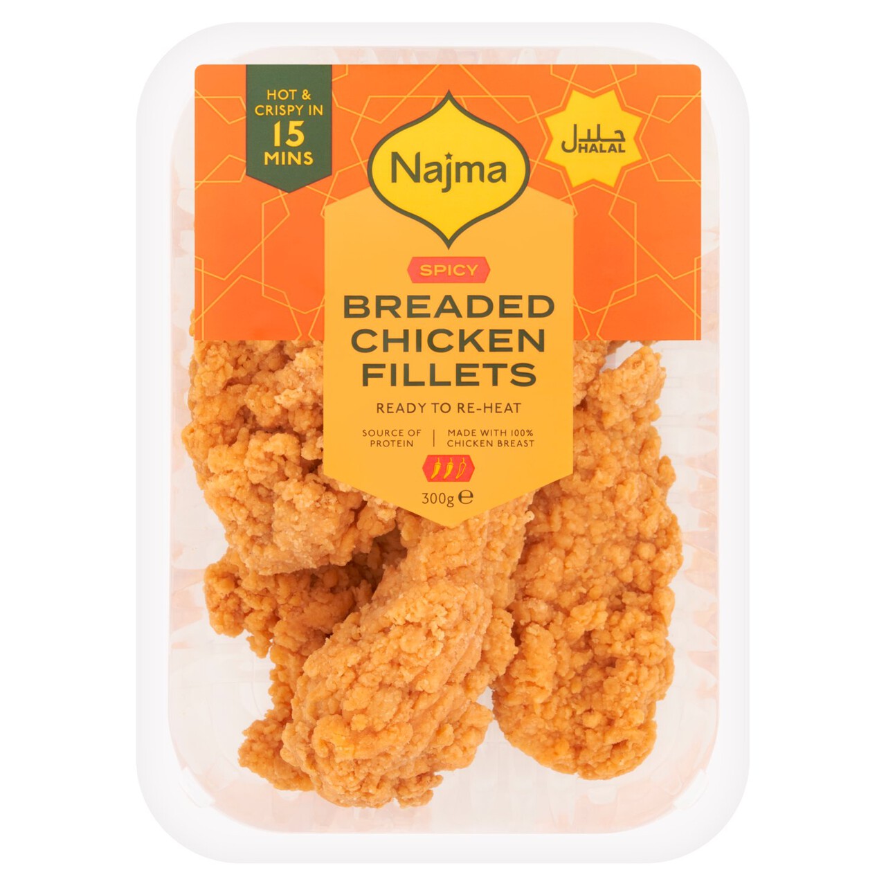 Najma Spicy Breaded Chicken Fillets 300g - Morrisons Online Groceries ...