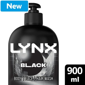 Lynx Pump Shower Gel Black 900ml - Morrisons Online Groceries & Offers