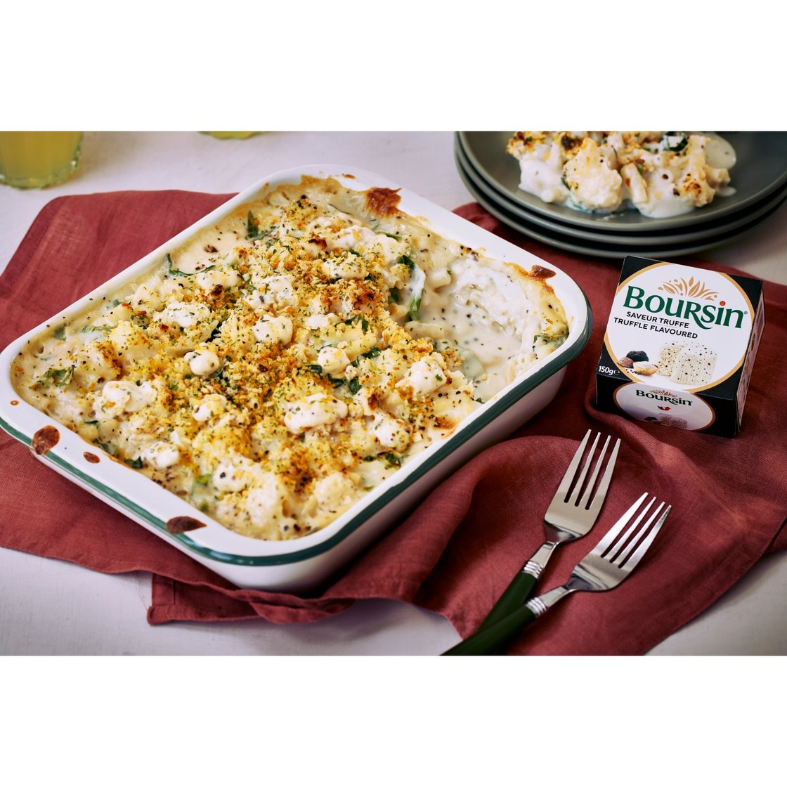 Boursin Truffle Flavoured Soft French Cream Cheese - Morrisons Online ...