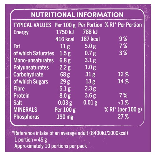 Jordans Country Crisp Flame Raisins Breakfast Cereal 450g - Morrisons ...