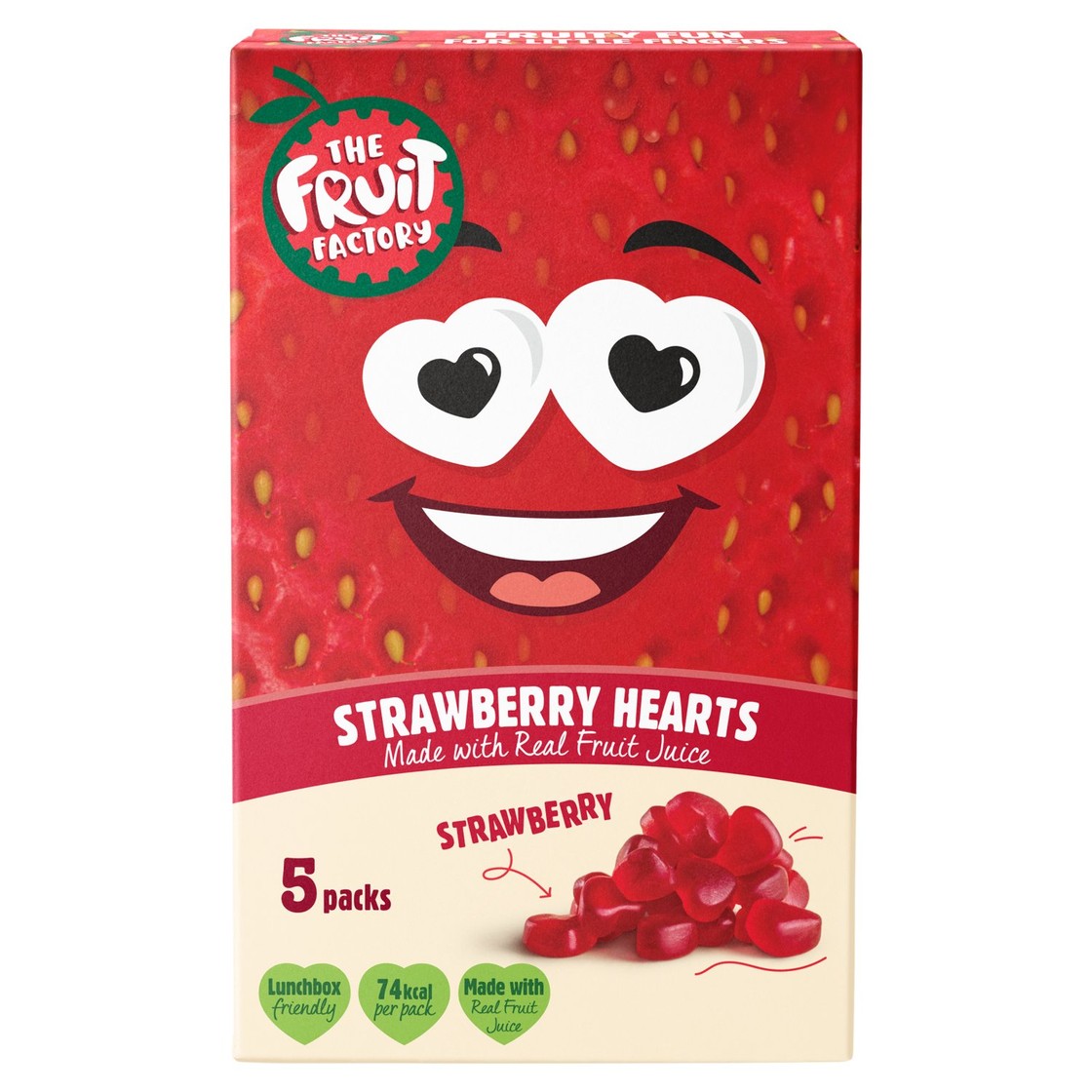 Fruit Factory Strawberry Hearts - Morrisons Online Groceries & Offers