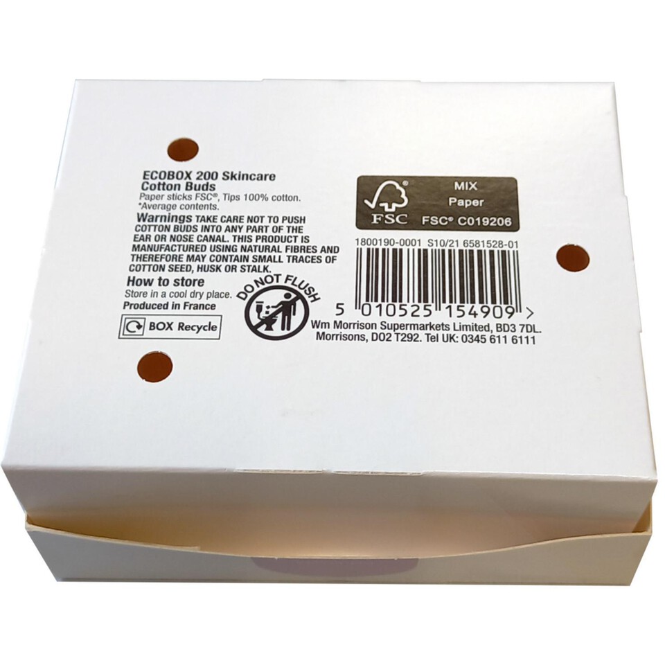 Nutmeg Paper Stemmed Cotton Buds - Morrisons Online Groceries & Offers