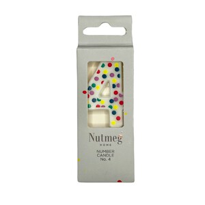 Nutmeg Spot Number Candle No.4 - Morrisons Online Groceries & Offers