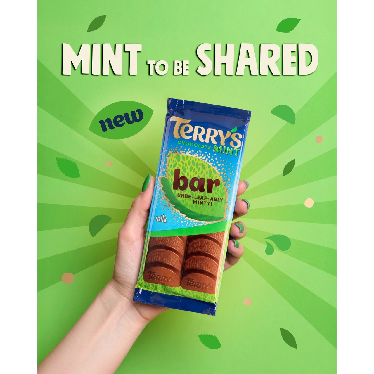 Terry's Milk Chocolate Mint Bar 90g - Morrisons Online Groceries & Offers