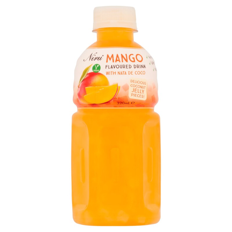 Niru Mango Flavoured Drink With Nata De Coco Bottle 320ml - Morrisons Online Groceries & Offers