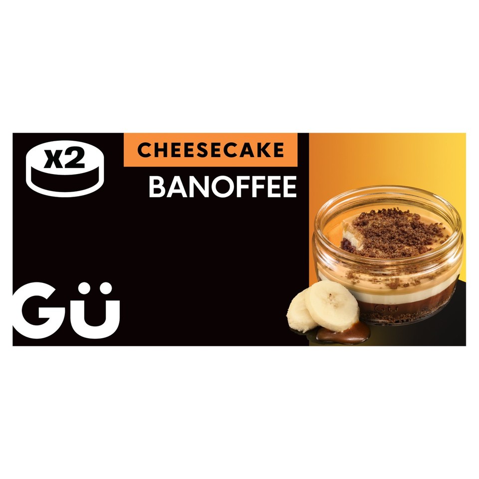Gu Banoffee Cheesecake Dessert 2x86g - Morrisons Online Groceries & Offers