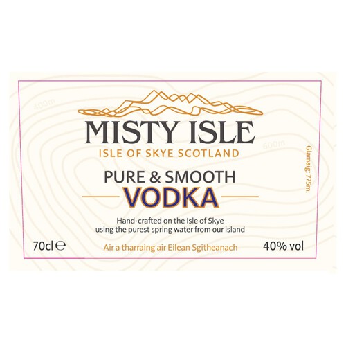 Isle Of Skye Distillers Misty Isle Vodka - Morrisons Online Groceries & Offers