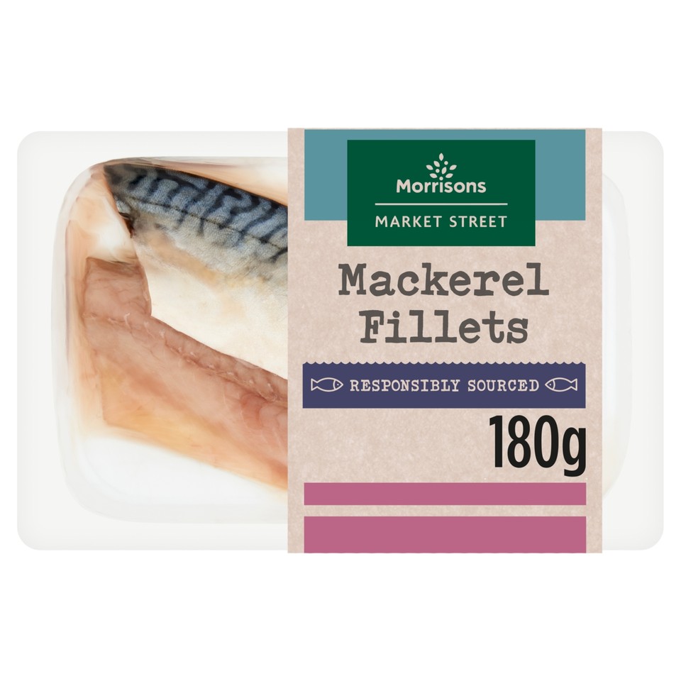 Morrisons Market Street Mackerel Fillets 180g - Morrisons Online ...