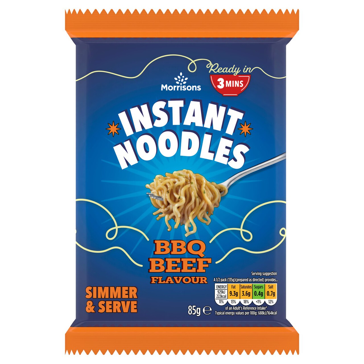 Morrisons Instant Noodles BBQ Beef - Morrisons Online Groceries & Offers