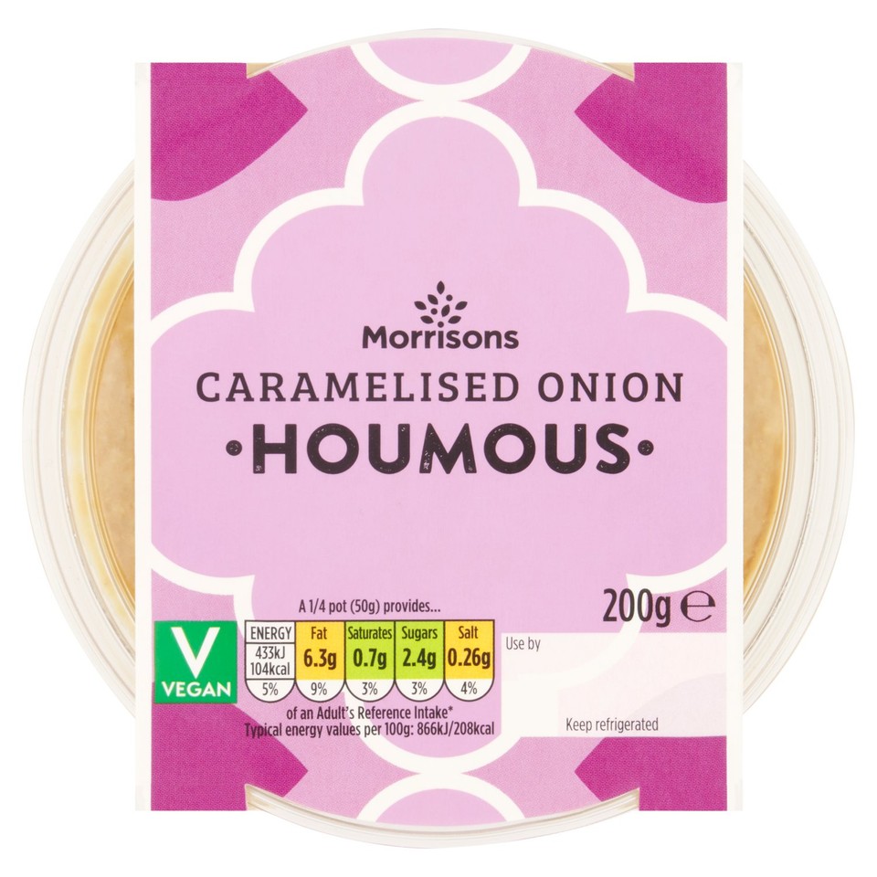 Morrisons Caramelised Onion Houmous 200g - Morrisons Online Groceries ...